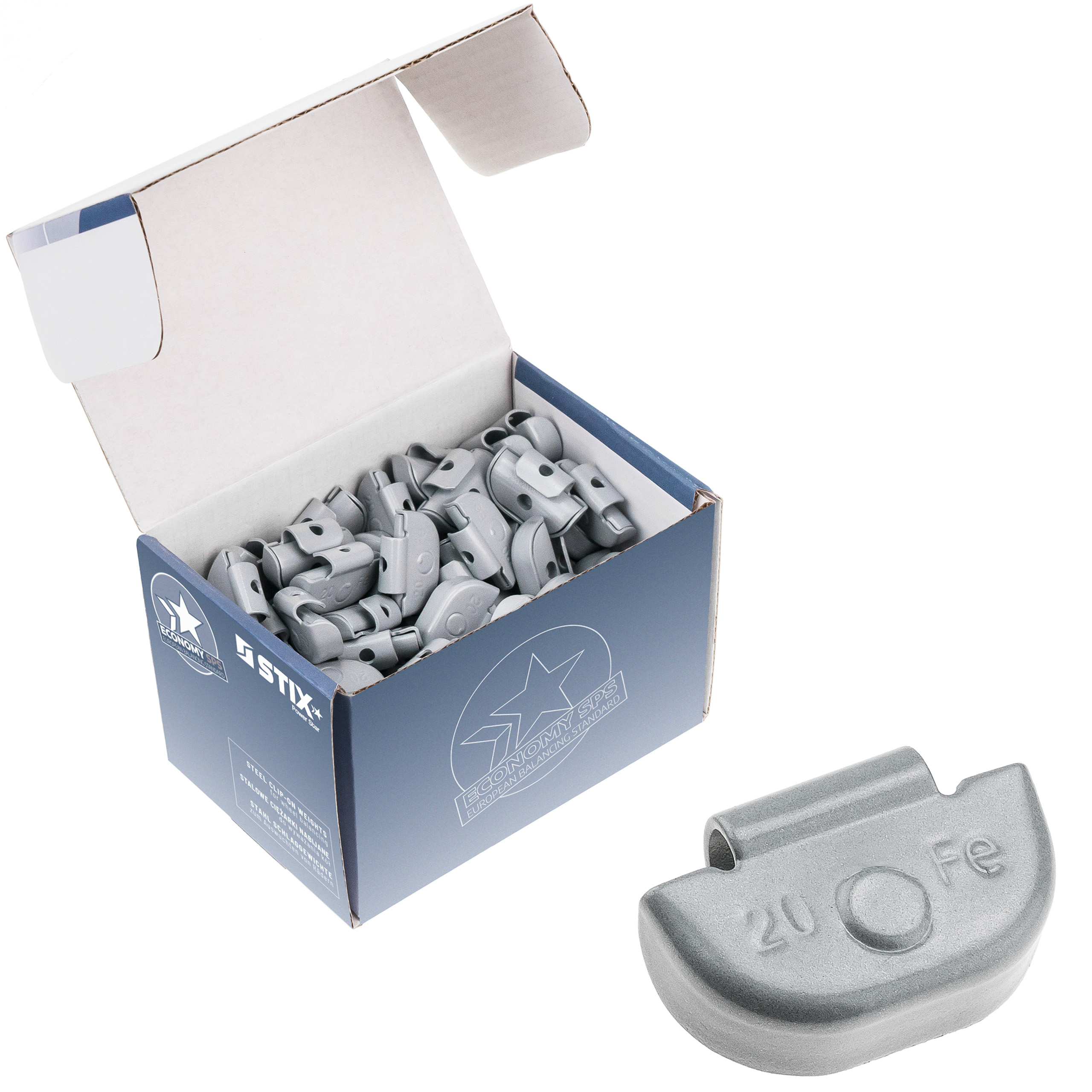 STD steel wheel weights FE/S 20g / 100 pcs. - Stix 54334 - Felgeo.pl