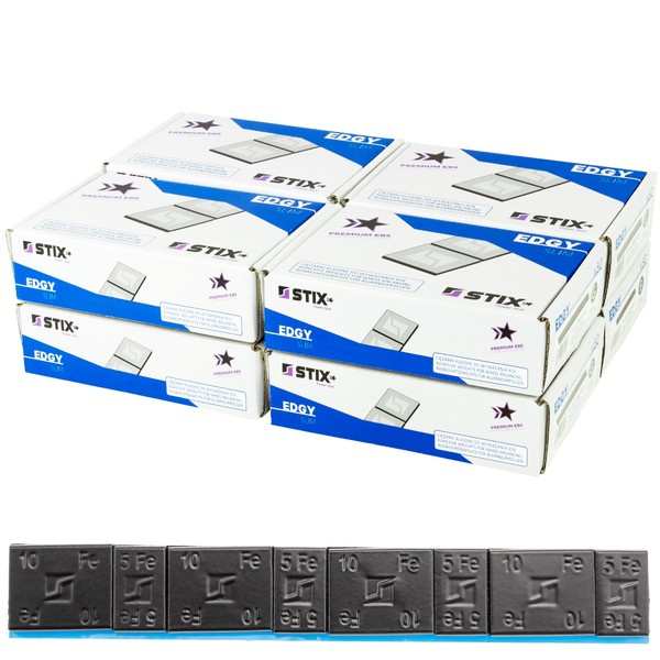 Glue weights for aluminum rims black Edgy Slim Black - 60g (5g+10g ...