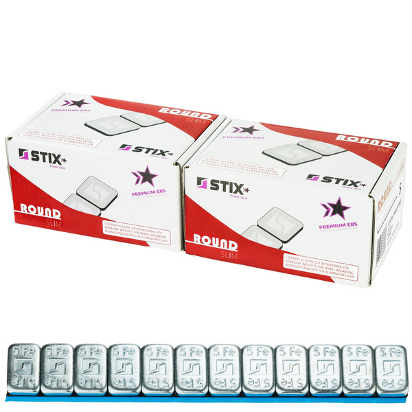 Glue weights for aluminum rims Rounded Slim - 60g (12x5g / galvanized ...