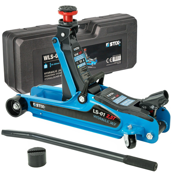 Podnośnik samochodowy żaba / lewarek niskoprofilowy hydrauliczny WLS-01 2,5T + Walizka- Stix ...